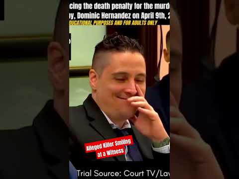 Burgos Aviles SMILES at a witness during his death penalty trial #AnthonyBurgosAvilesTrial