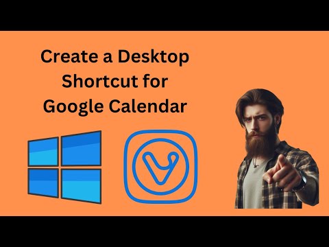 How to Create a Desktop Shortcut for Google Calendar in Windows 10 using Vivaldi | GearUpWindows