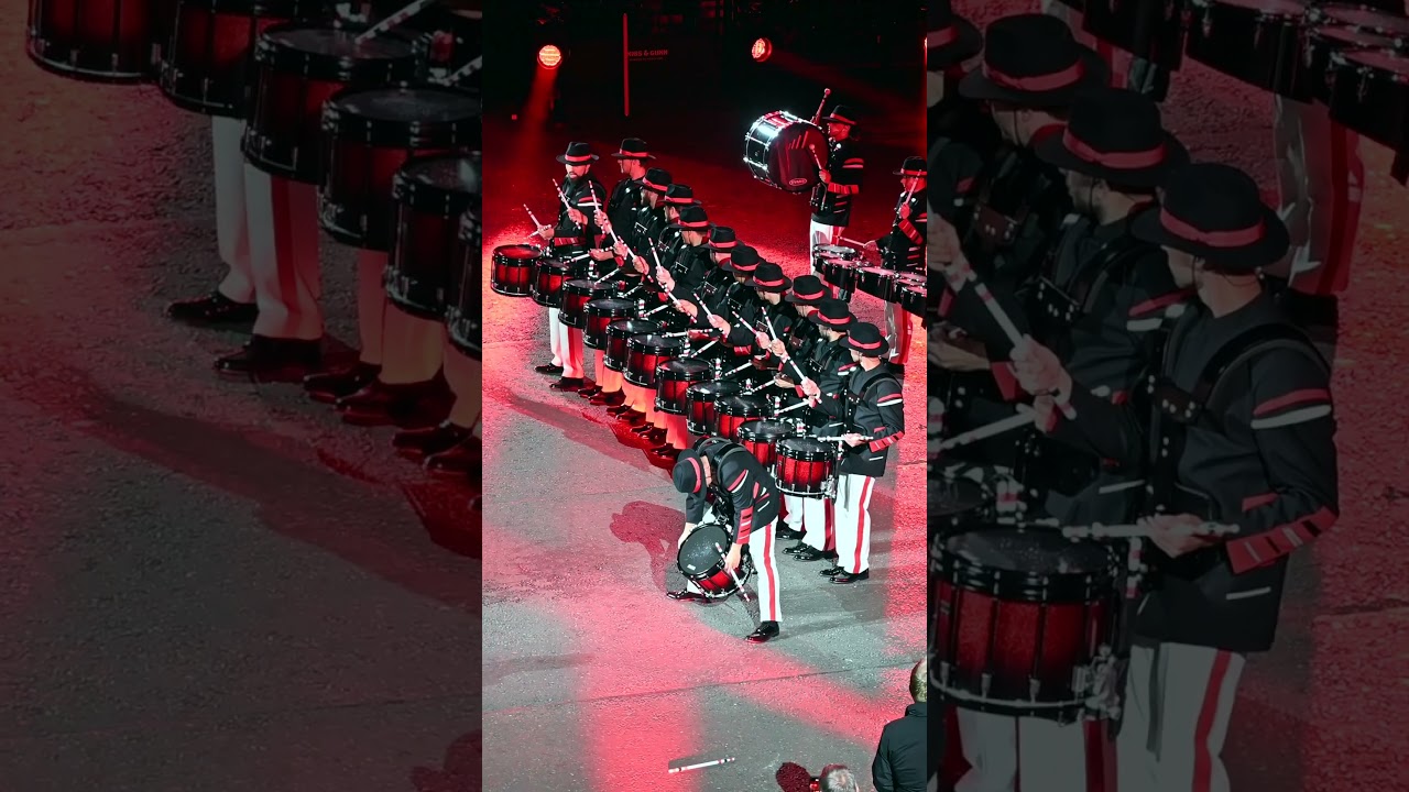 Plan B:-) . Majesticks Drum Corps (Switzerland) at Edinburgh Tattoo #shorts #edinburghcastle#drums