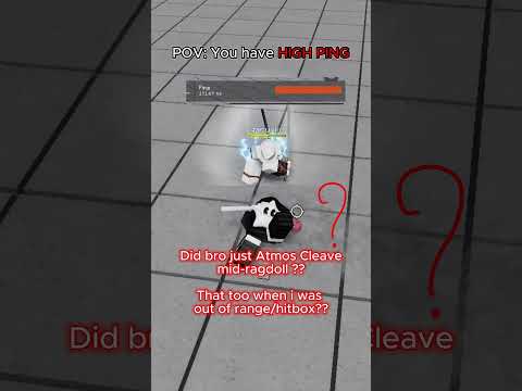 POV: You play on high ping #shorts #roblox #thestrongestbattlegrounds