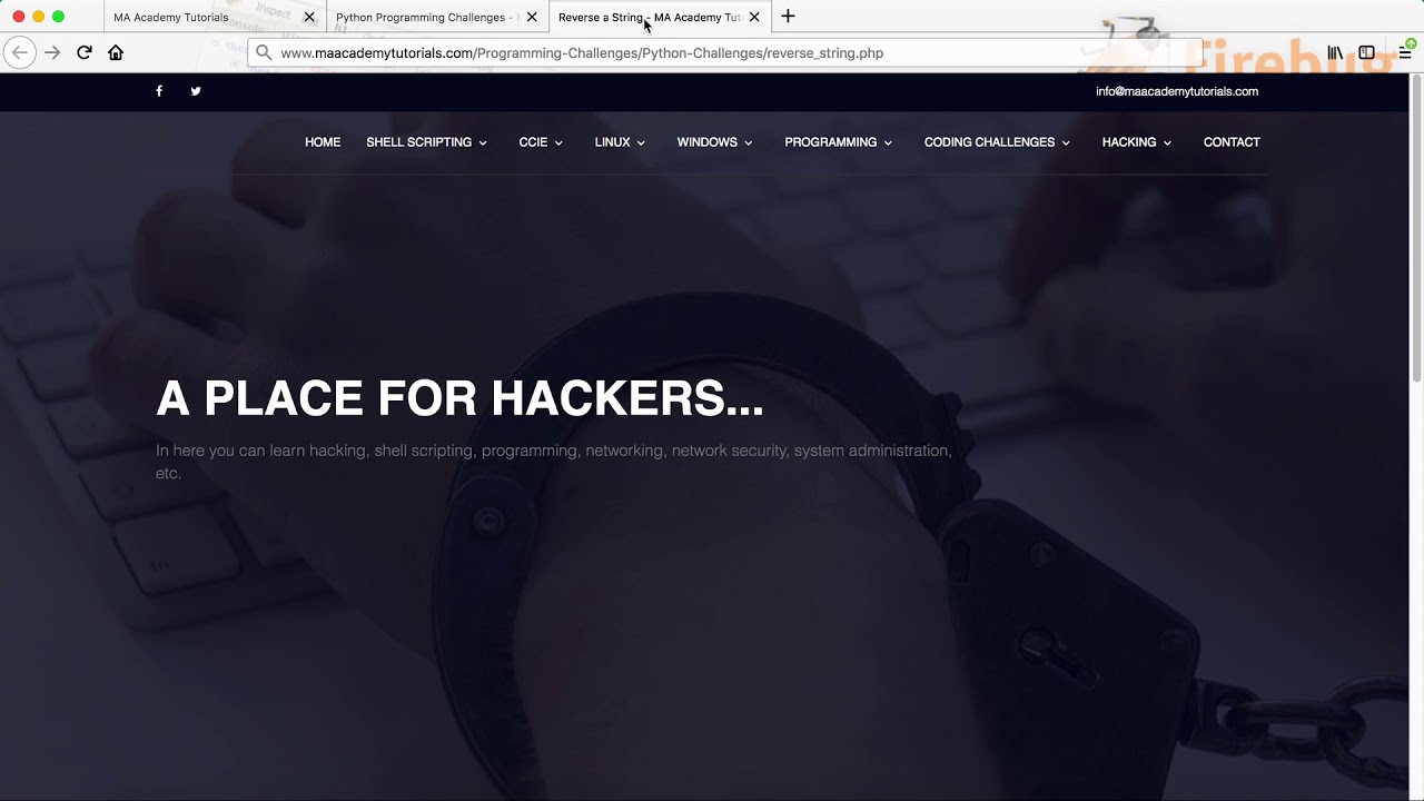 Reverse a String - Python Coding Challenge