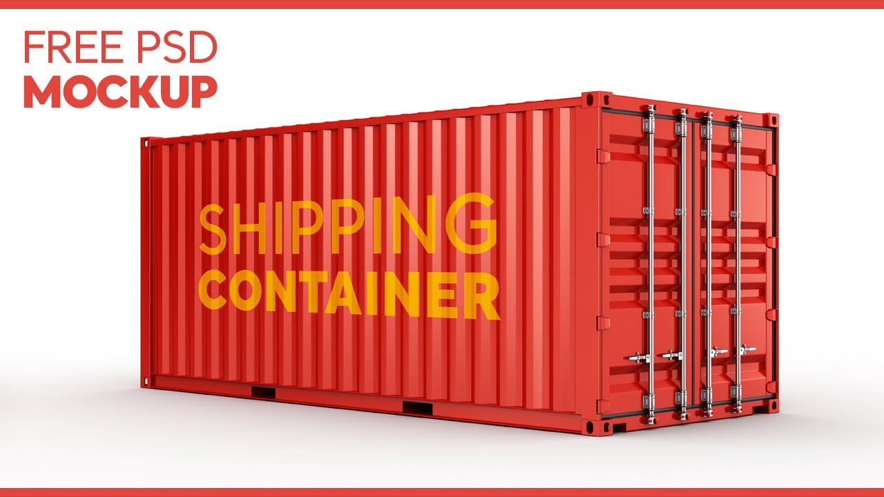 Shipping Container PSD Mockup | Free PSD Mockups | 2020