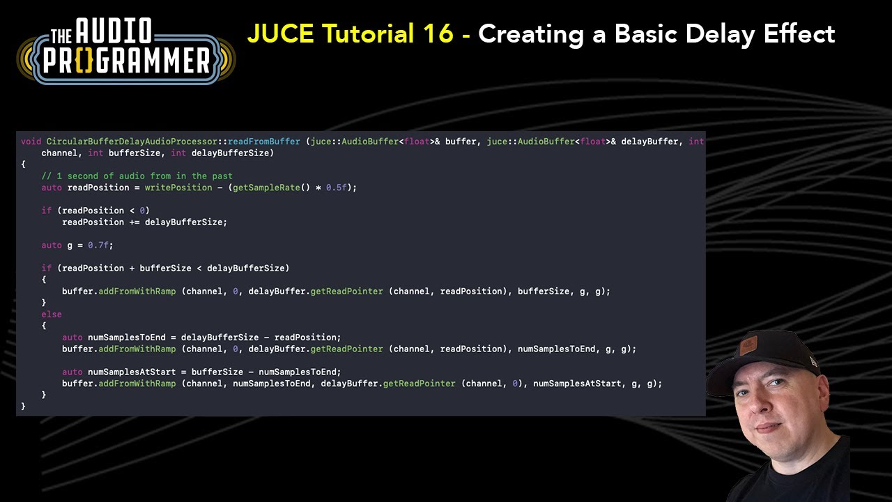 JUCE Tutorial 16 - Creating a Basic Delay Effect