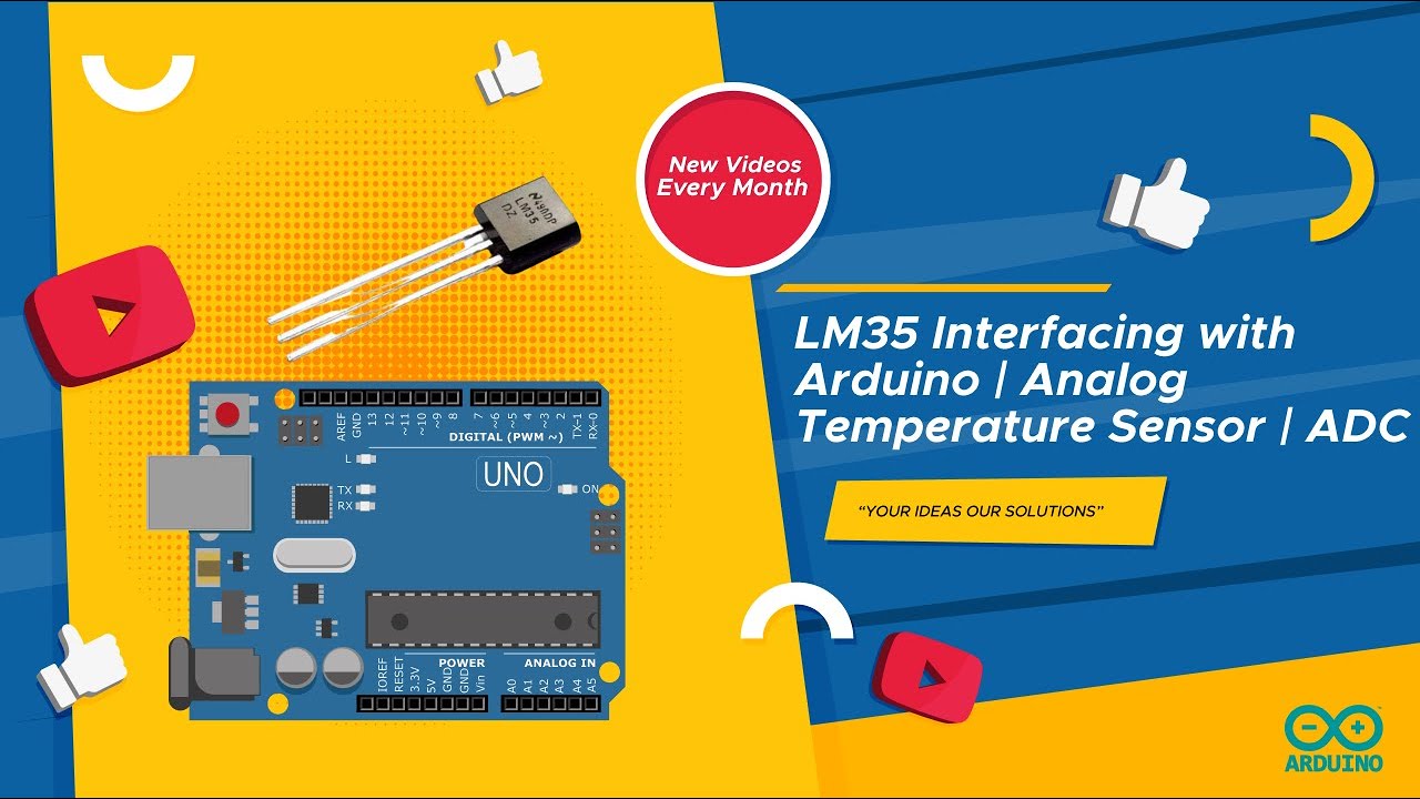 LM35  Arduino Tutorial | Analog Temperature Sensor | ADC