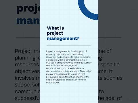 What is project management?