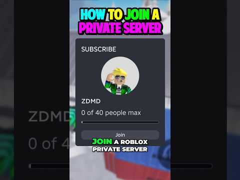 HOW To JOIN Roblox PRIVATE SERVERS!