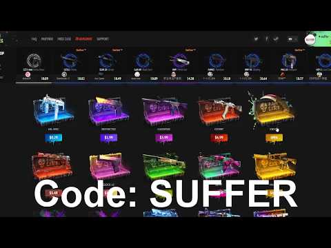 NEW CSGO GAMBLING SITE - FREE COINS CODE: SUFFER - NO DEPOSIT TO WITHDRAW! - flamecases.com! $0.5