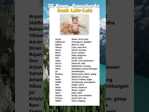 25 Nama anak laki-laki bahasa sansekerta ✨️ #artinama #namaanak
