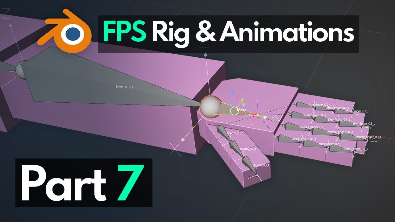 Blender FPS Rigging & Animation Tutorial - Part 7 - Creating the Arms Armature