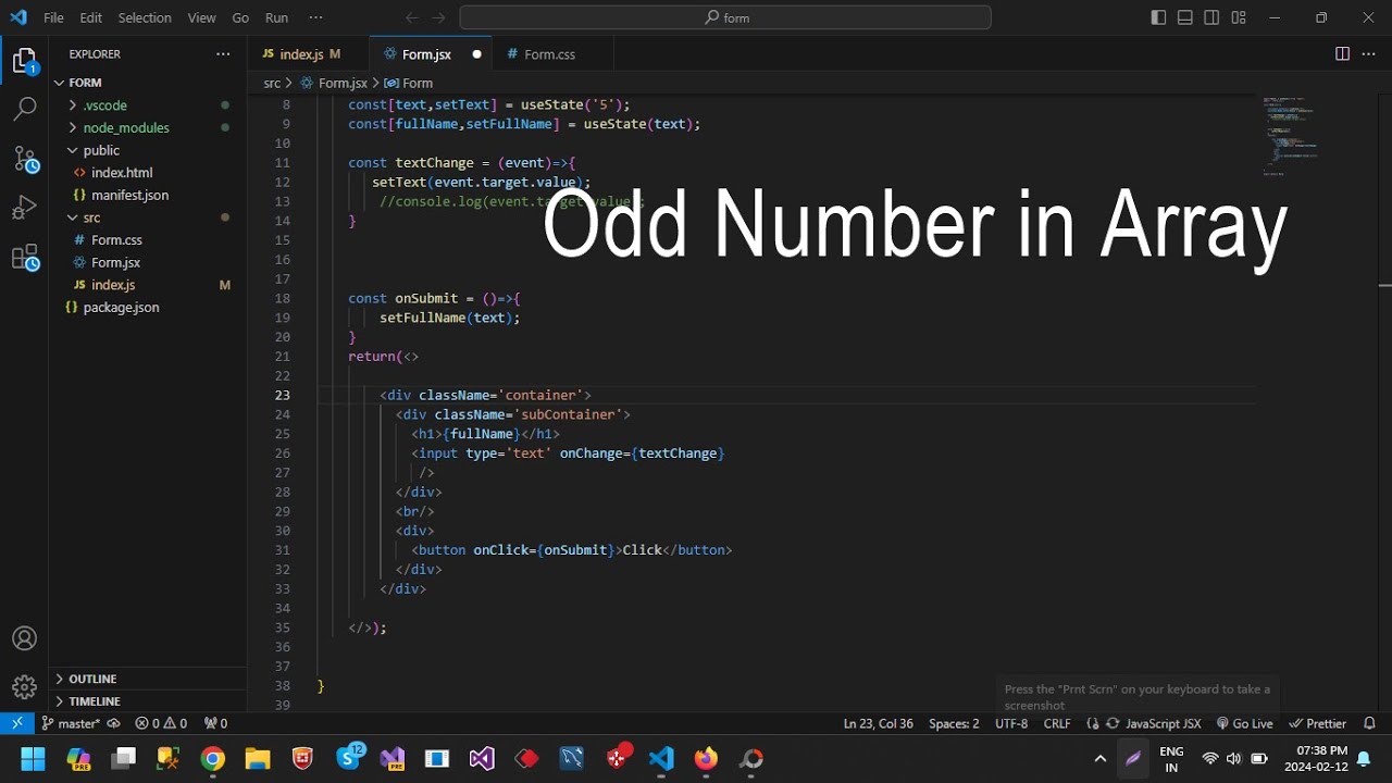 Java Program to Print Odd Numbers from an array