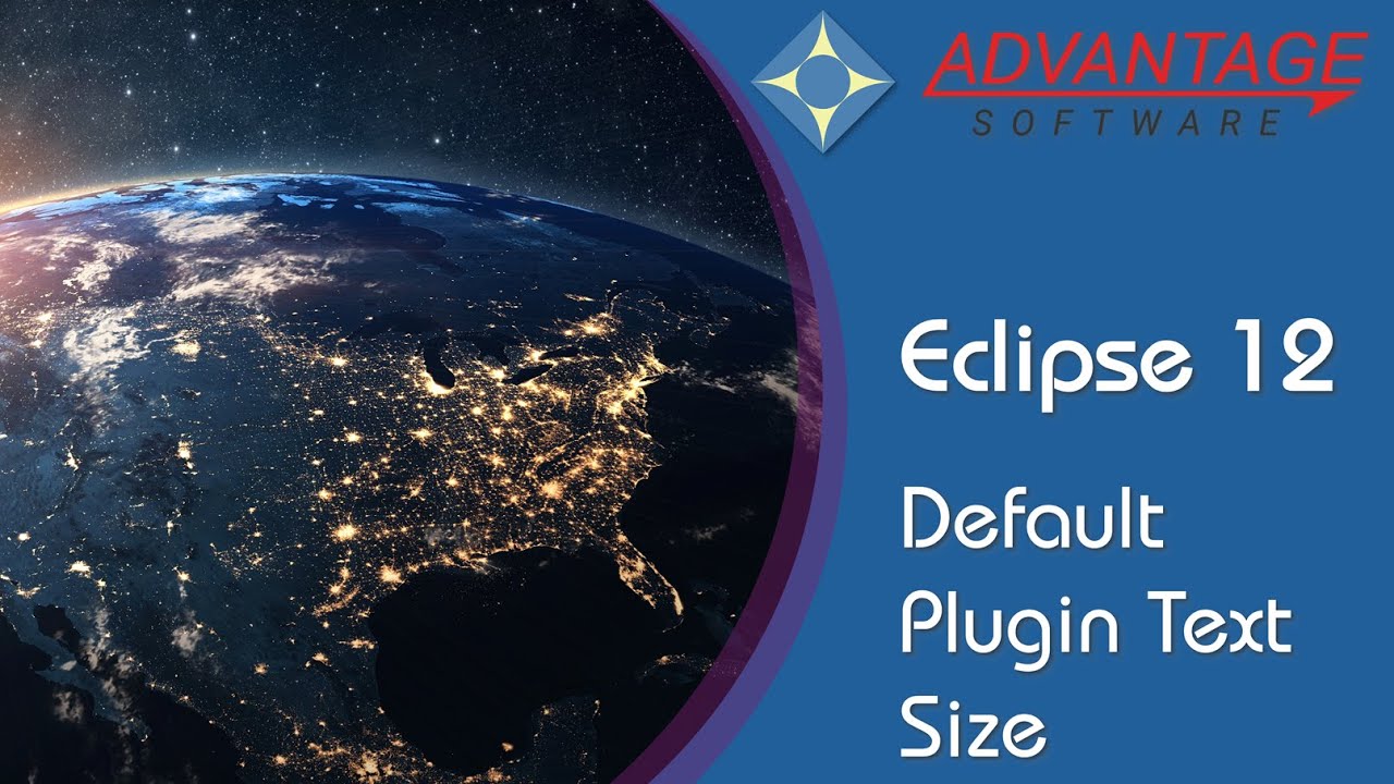 Eclipse 12: Default Plugin Text Size