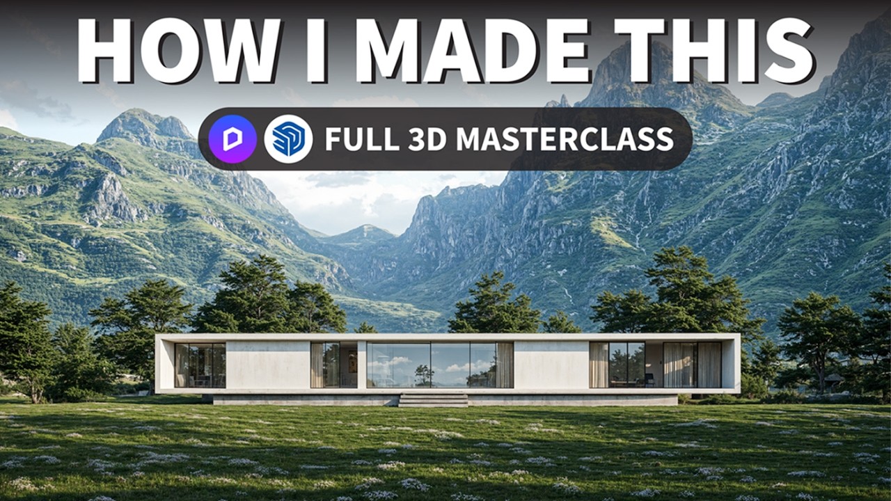 Full 3D Exterior Rendering Masterclass: SketchUp to D5 Render Tutorial
