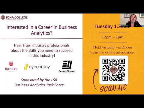 Iona College LaPenta School of Business Presents: Careers in Business Analytics