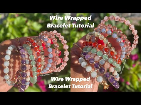 Wire Wrapped Bracelet Tutorial | Wire Jewelry Tutorial | Easy Wire Bracelet Tutorial | Handmade
