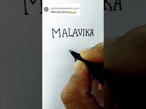 MALAVIKA โค๏ธ Comment down your name for the next logo๐#customlogodesign #youtubeshorts #shorts #viral
