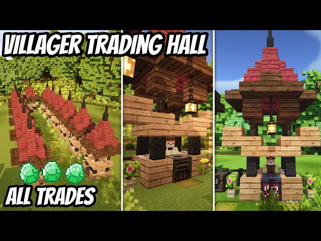 Villager Trading Hall Minecraft Map
