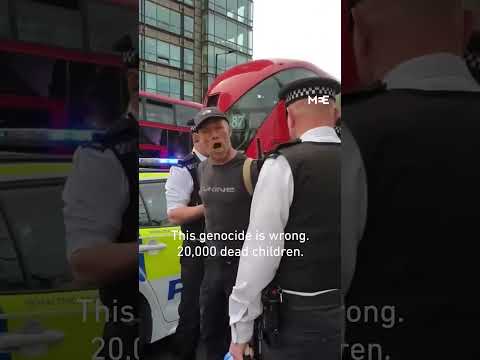 Man arrested at London pro-Palestine rally urges others to keep protesting and to not ‘be afraid’