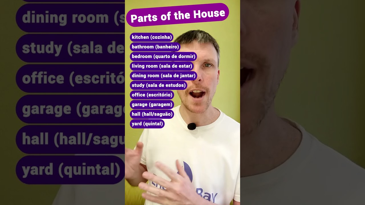 Partes da Casa em Inglês #shorts