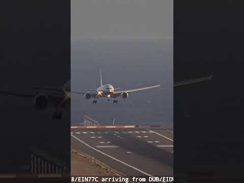 Landing #boing777 #lanzarotewebcam #lanzarote #airport #canarias Lanzarote WebCam From Dublin