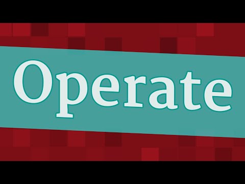 OPERATE pronunciation • How to pronounce OPERATE