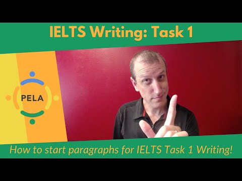 How to start paragraphs for IELTS Task 1 Writing!