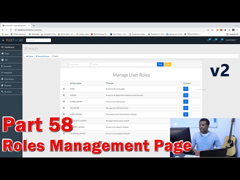 Part 58 - Roles Management Page