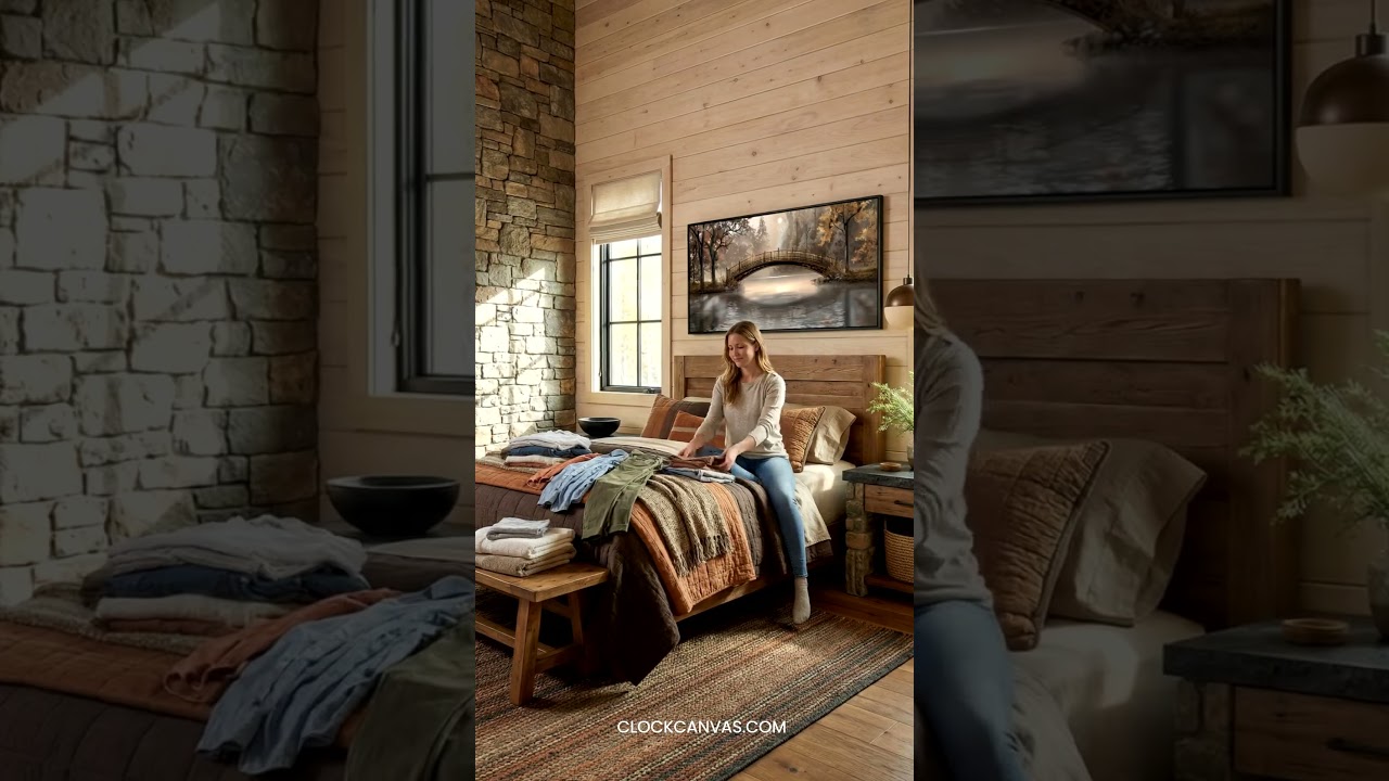 Your Walls Deserve Better #interiordesign #homedecor #clockcanvas