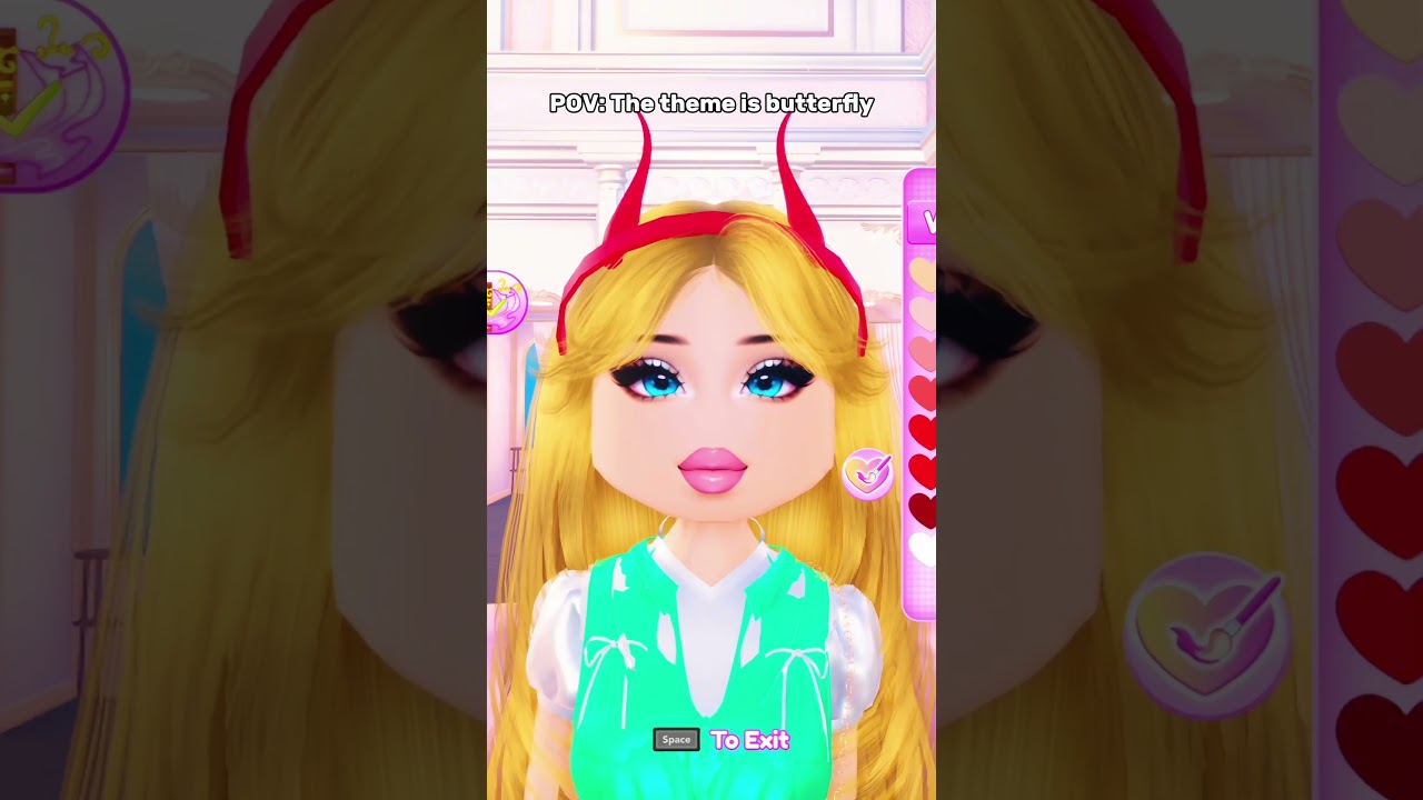 When the theme is butterfly #dti #roblox #shorts #fyp #dresstoimpress