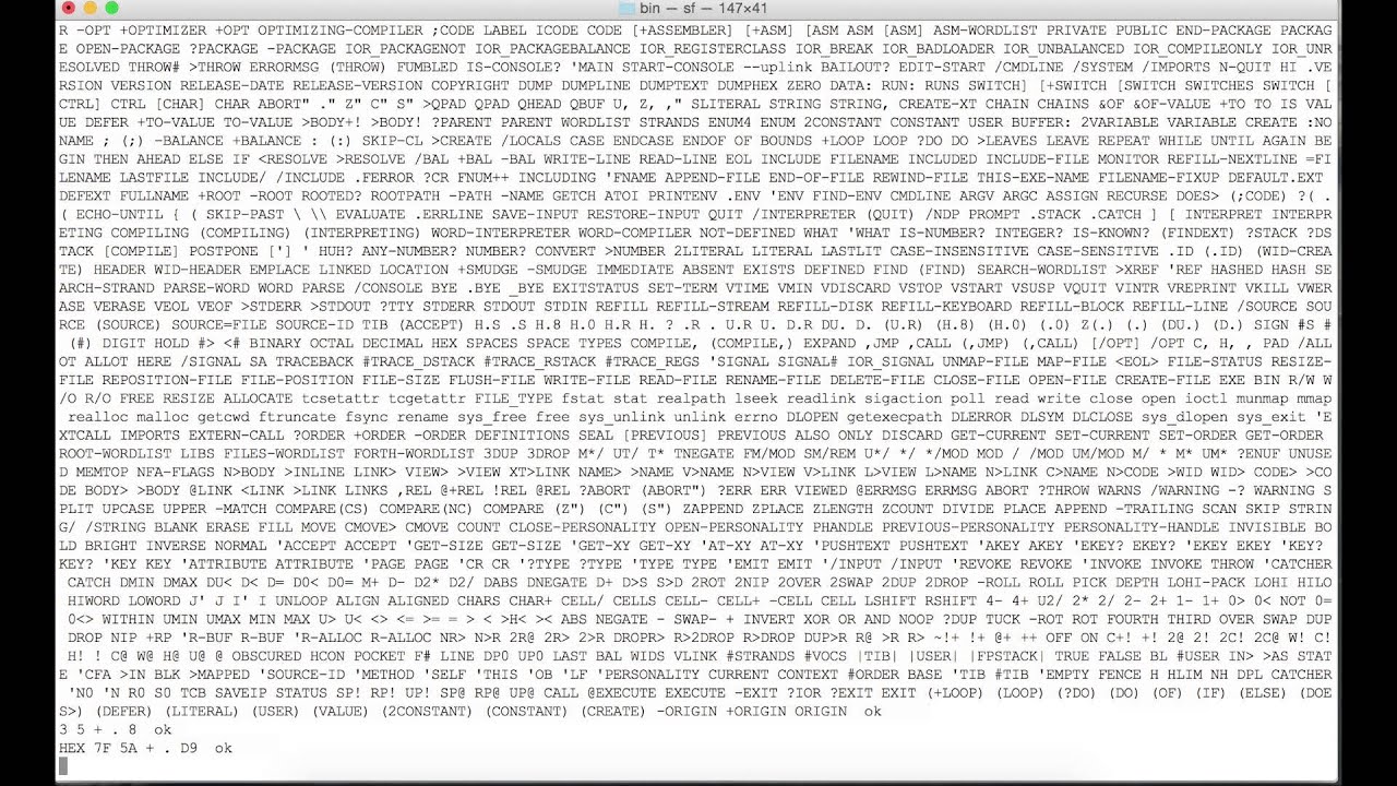 A Brief Introduction to Forth