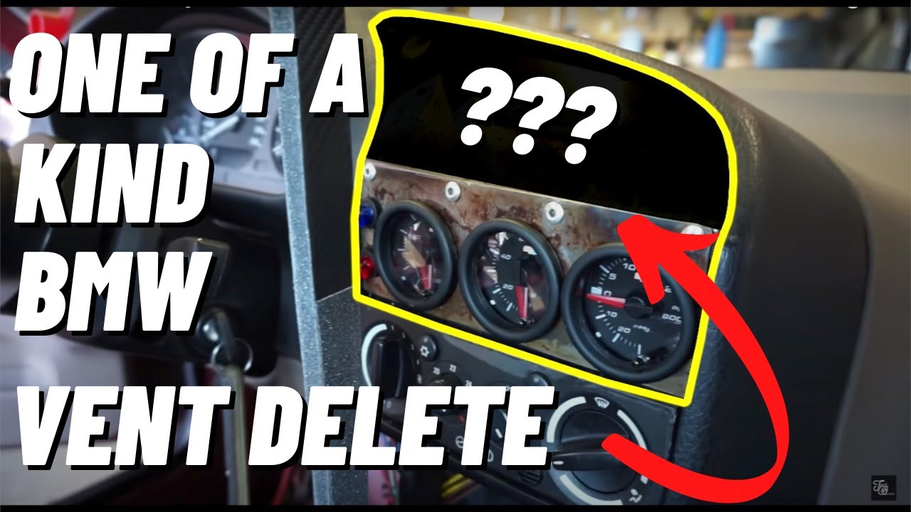 BMW E36 Custom Gauge Panel & Vent Delete