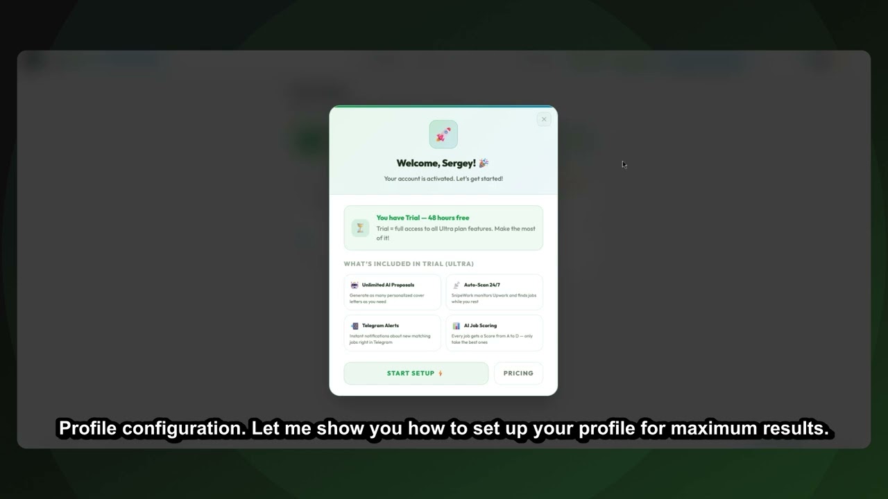 SnipeWork — AI-Powered Upwork Job Scanner | Full Demo 2026
