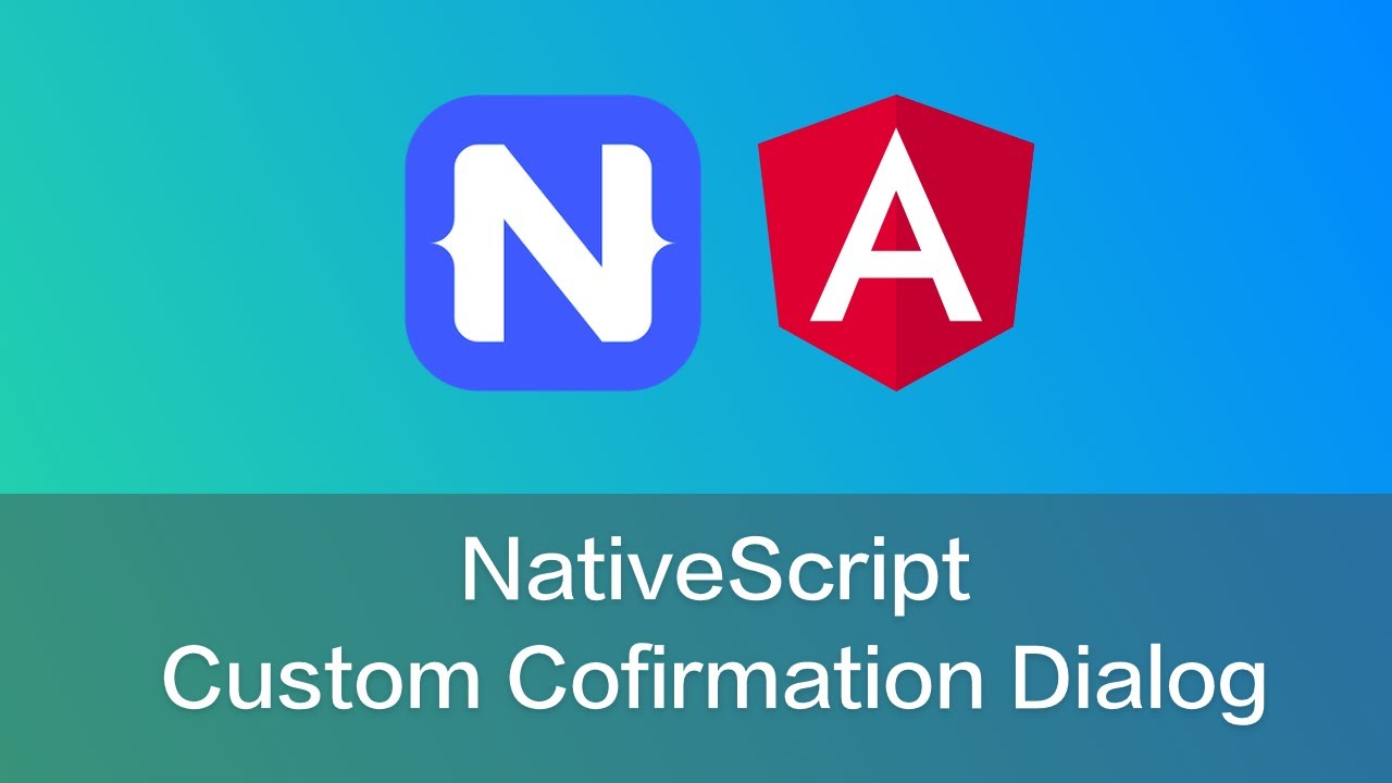 NativeScript - Custom Confirmation Dialog