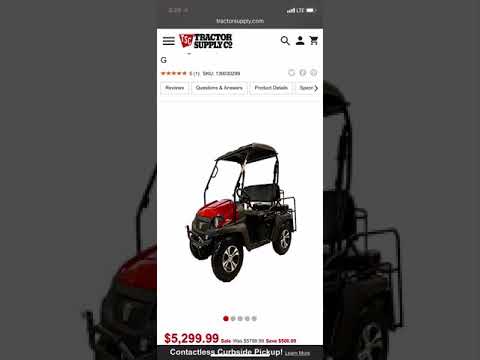 $5,300 | Bighorn Outrider 200 HLG UTV and Golf Cart sale at Tractor Supply! November 2020