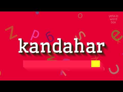 How to say "kandahar"! (High Quality Voices)