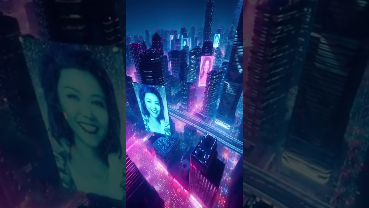 🏙️Carrie Cunningham's view at Night 🖤#80sMusic #RetroWave #Cyberpunk #Synthwave