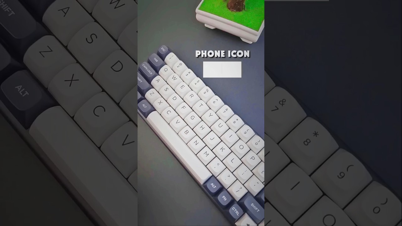 Typing Trick Code 260E Phone Icon #asmr #keyboard #computerhardware #mechanicalkeyboard #typing