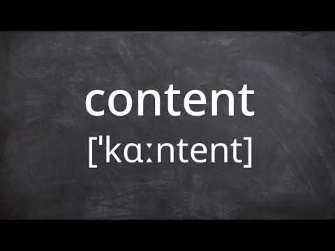 CONTENT Pronunciation in American English