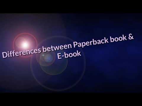 Difference between Paperback book and E-book