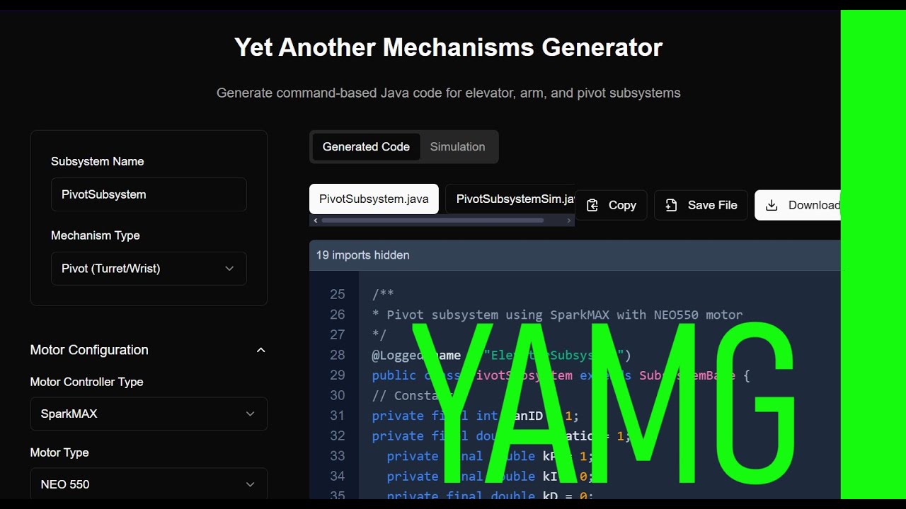 Introducing: Yet Another Software Suite! (YAMS, YALL, YAMG, YAGSL) - Programming - Chief Delphi