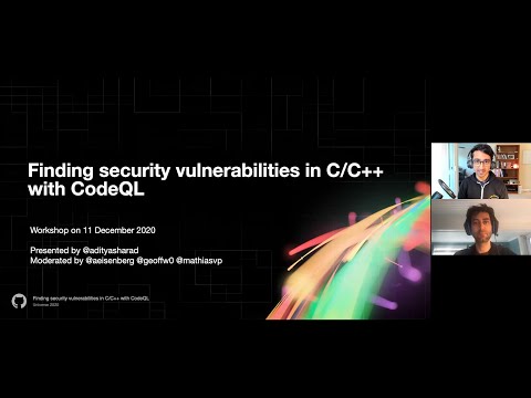 Security: Workshop 2 - Finding security vulnerabilities in C/C++ with CodeQL