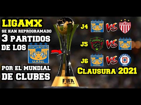 LIGAMX - Reprogramaron 3 Partidos de los TIGRES para el Clausura 2021 por el Mundial de Clubes