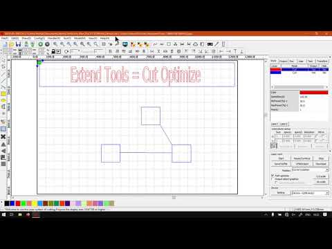 TruCUT RDWorks Extend Tools Cut Optimize Feature (Part 4) Extended Tool Bar Mini-Series