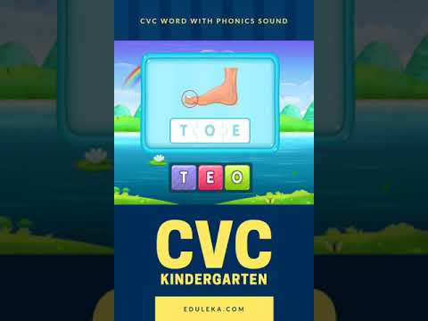 CVC words for kindergarten toe