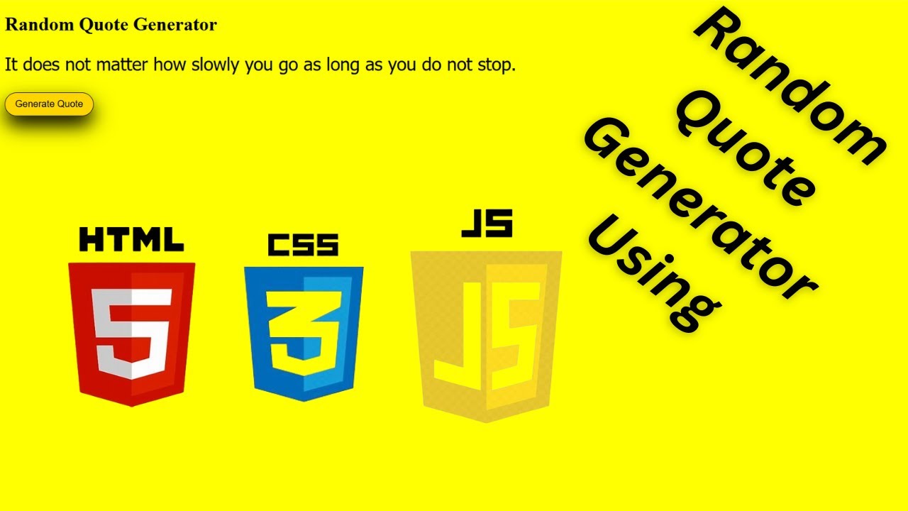 Random Quote Generator using Html, CSS and JavaScript #coding #programming #html #javascript #css