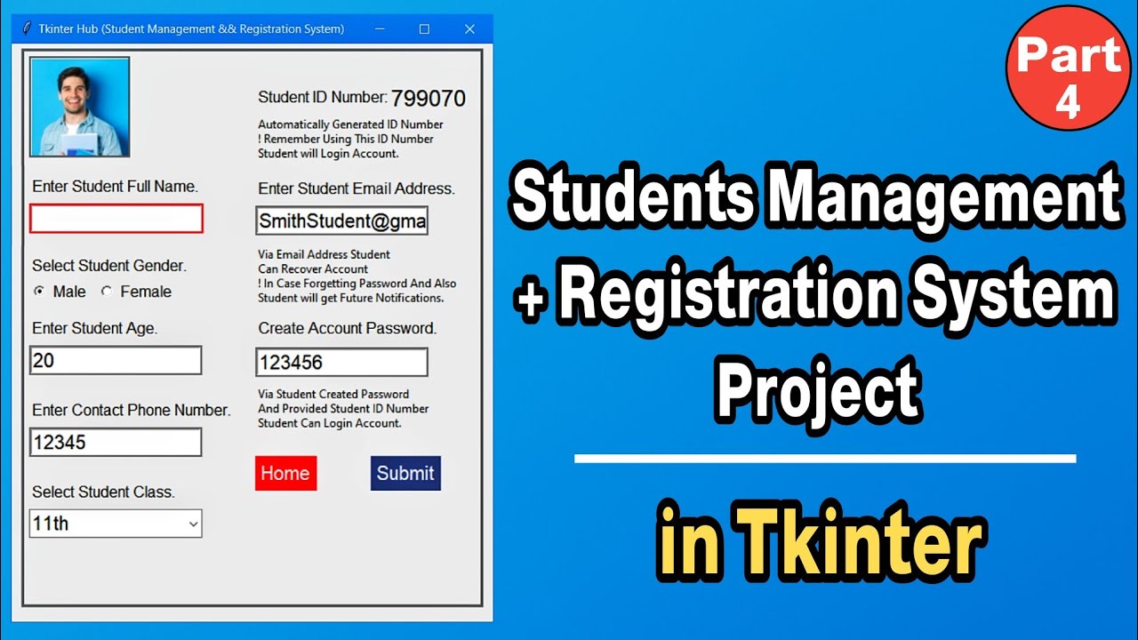 Tkinter Input Validation & Message Box Tutorial | Python Registration Form (Part 4)