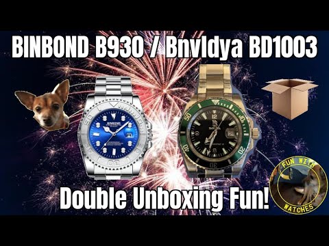 Binbond B930 / Bnvidya BD1003 Watch Double Unboxing Fun