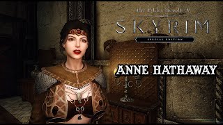 Anne Hathaway as the Jarl at Skyrim Special Edition Nexus - Mods and ...