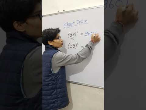 Square of 98 & 99. Math short trick. #Short