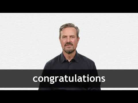 CONGRATULATIONS definition and meaning | Collins English Dictionary