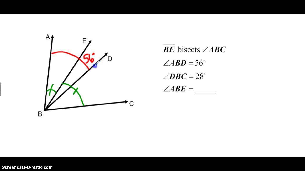 Angle Bisector Definition and Example